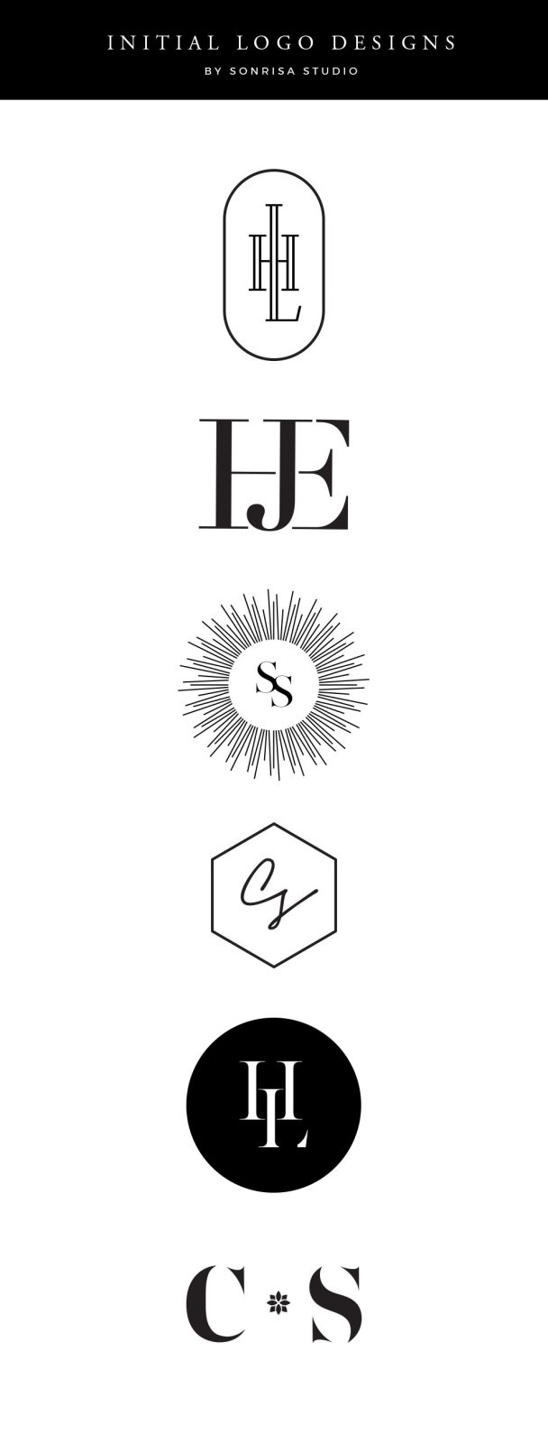 Initial Logo Designs - sonrisastudio.com