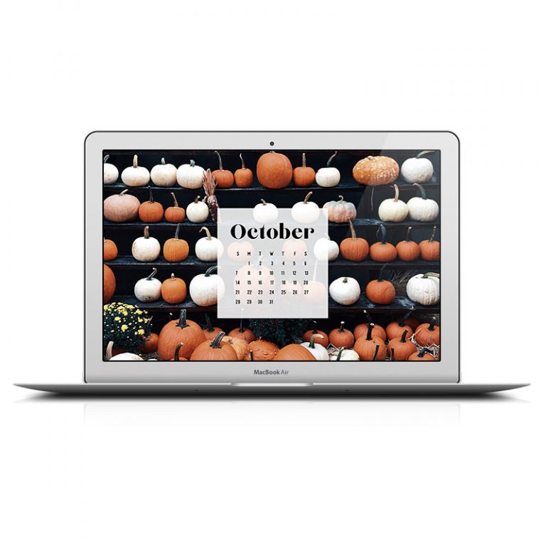 October Downloadable Desktop Wallpaper - sonrisastudio.com