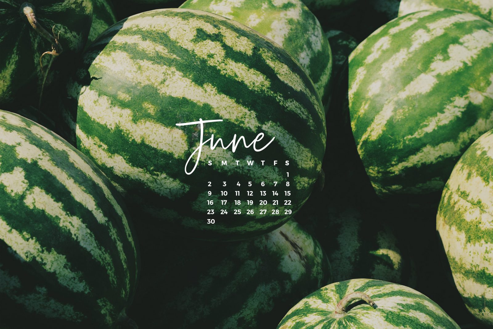 June Desktop and Mobile Wallpaper - sonrisastudio.com