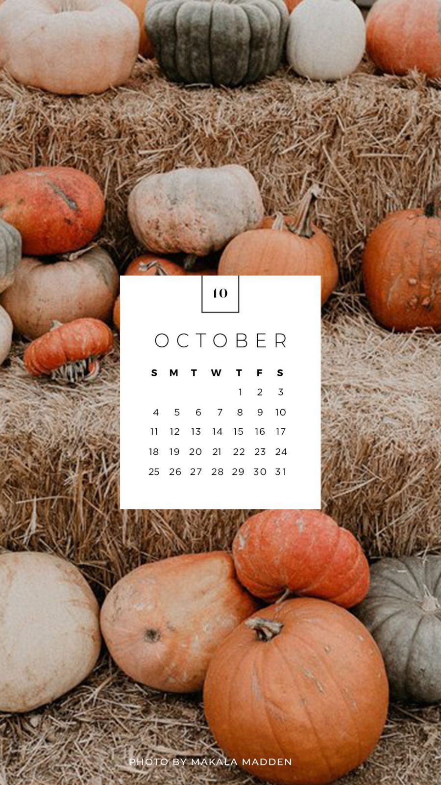 October Desktop & Mobile Wallpaper - sonrisastudio.com